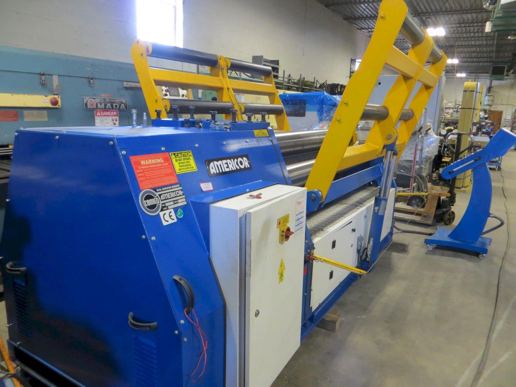 7.87" Diameter x 6 ft Americor Hydraulic 4-Roll Double Pinch Plate ...